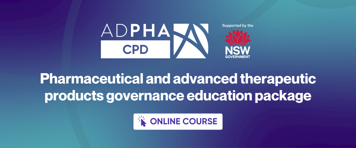 Pharmaceutical and advanced therapeutic products governance education ...